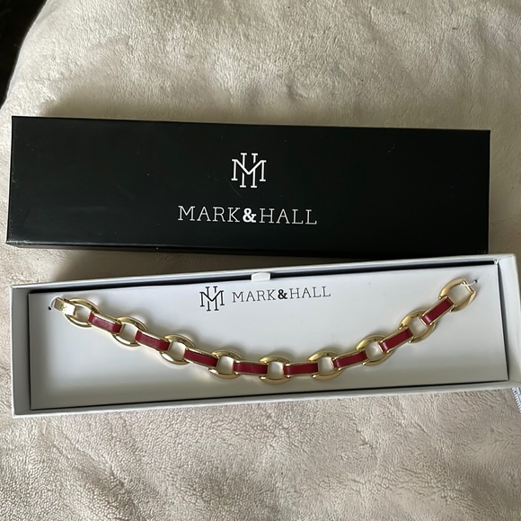 mark &hall | Jewelry | Mark And Hall Red And Gold Bracelet And Nwt Iob ...